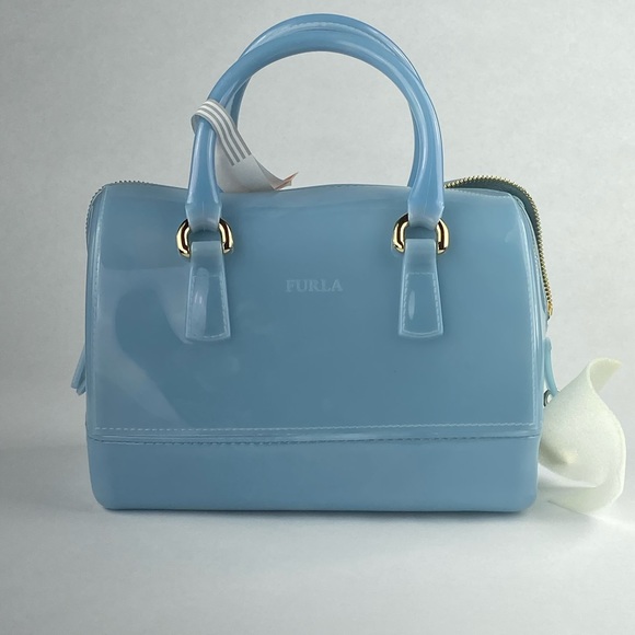 Furla | Bags | Furla Candy Handbag In Baby Blue | Poshmark